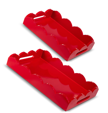 Holiday Scalloped Tray - Tide & Table