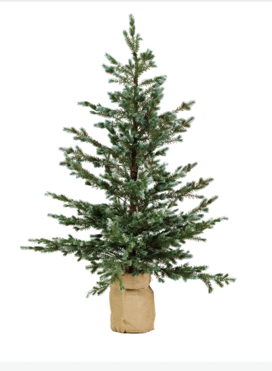 Faux Pine Tree w/ Burlap Base - Tide & Table