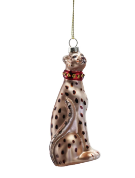 Glass Cheetah Ornament - Tide & Table