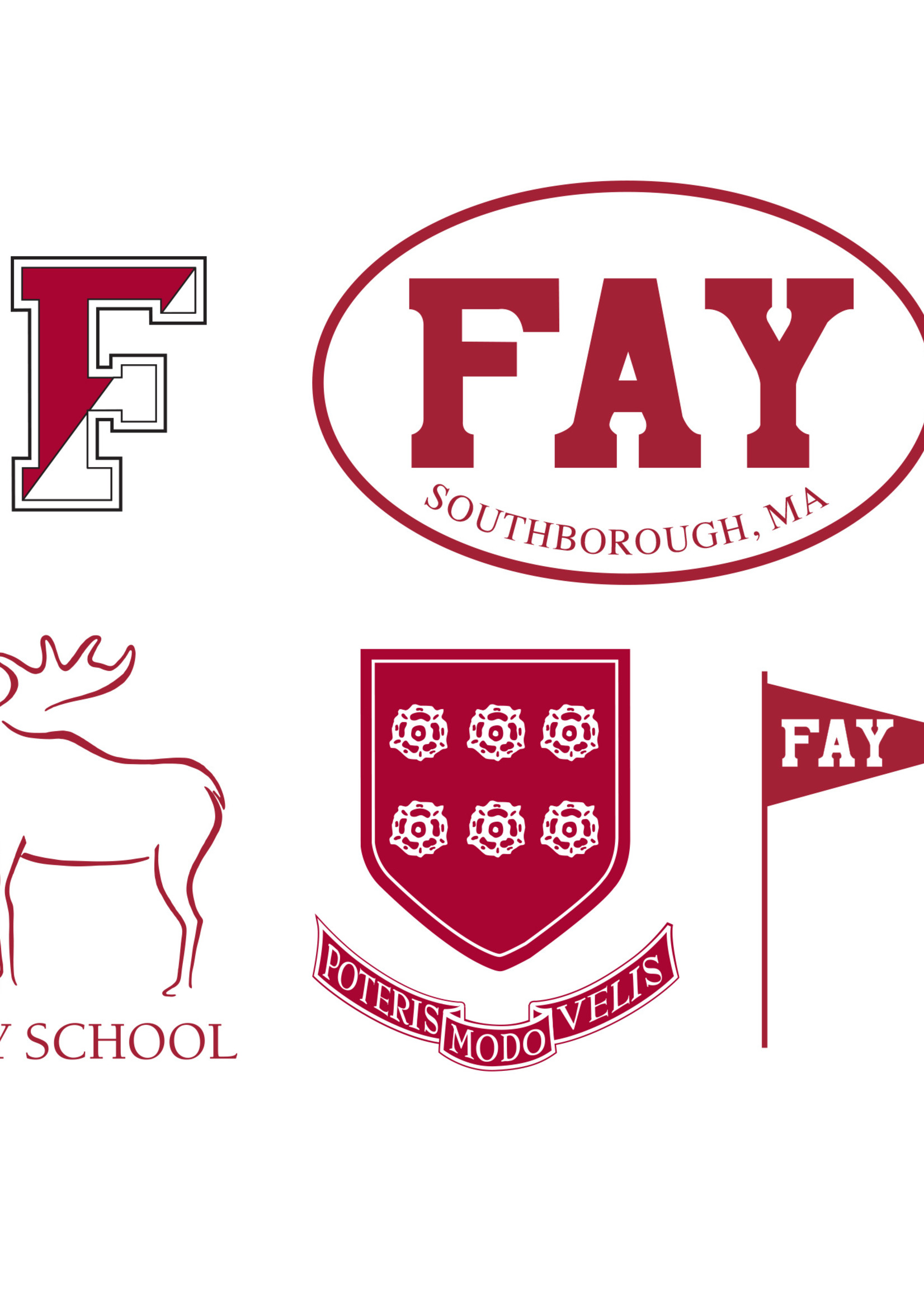 Fay School10"x7" sheet with five custom stickers - Fay School