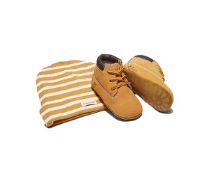 Timberland Infant Crib Bootie with Hat Set Wheat Laura Jo Shoes