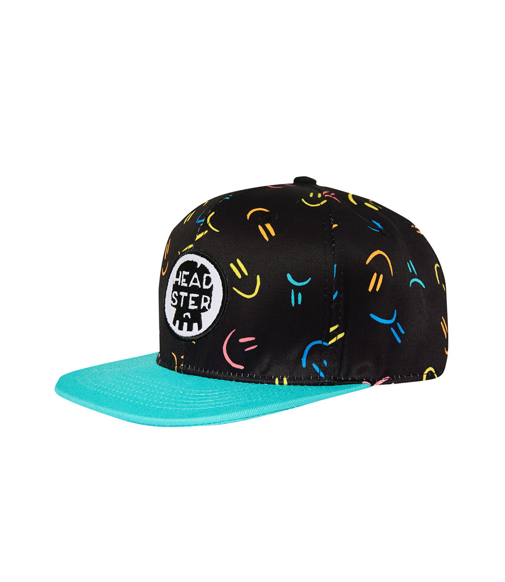 Headster Snapback Smile Black | Laura-Jo - Laura-Jo Shoes