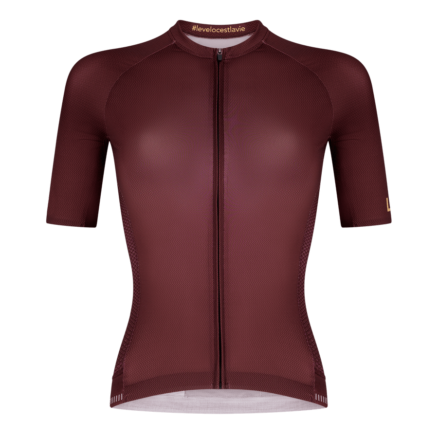 Le Braquet - PODIUM PRO Women's Short Sleeve Jersey - Aubergine - Davelo