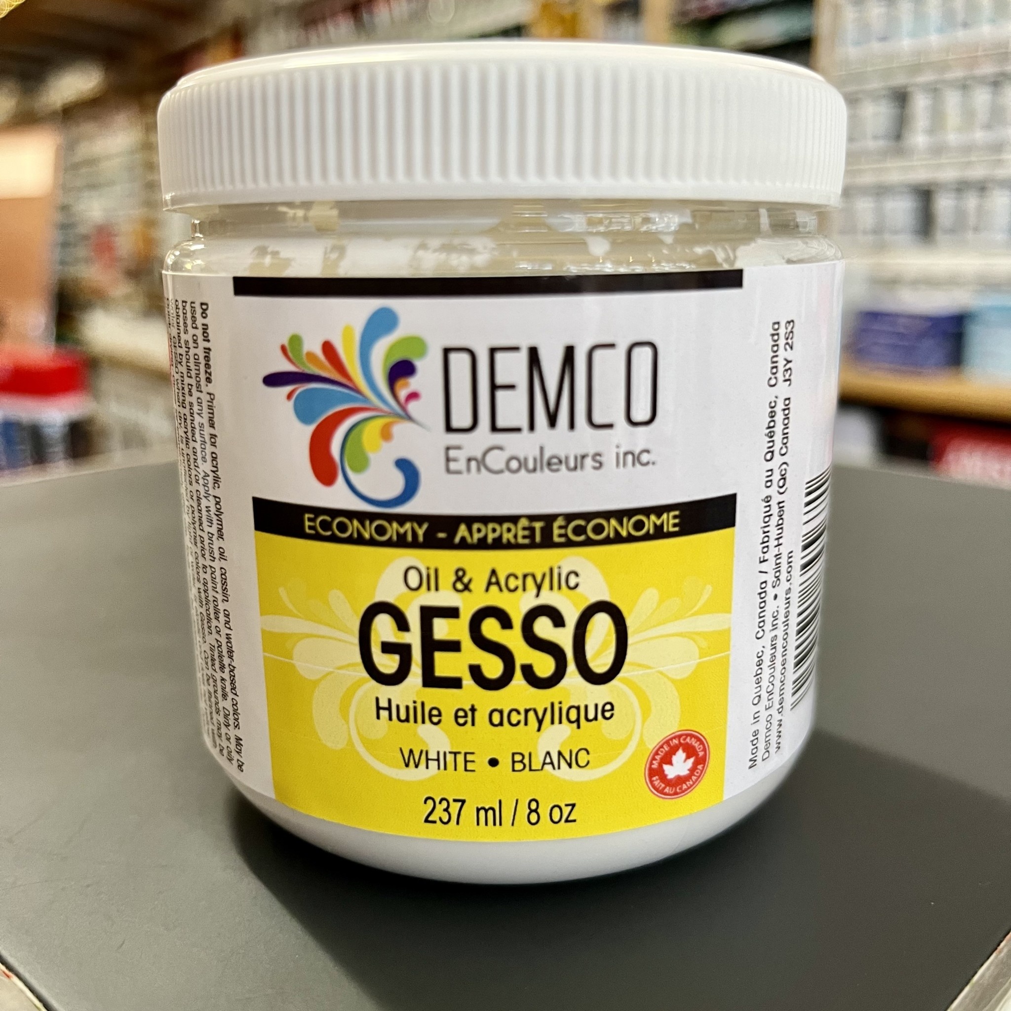 Demco Economy Gesso 237ml/8oz | ARTiculations Art Supply - ARTiculations