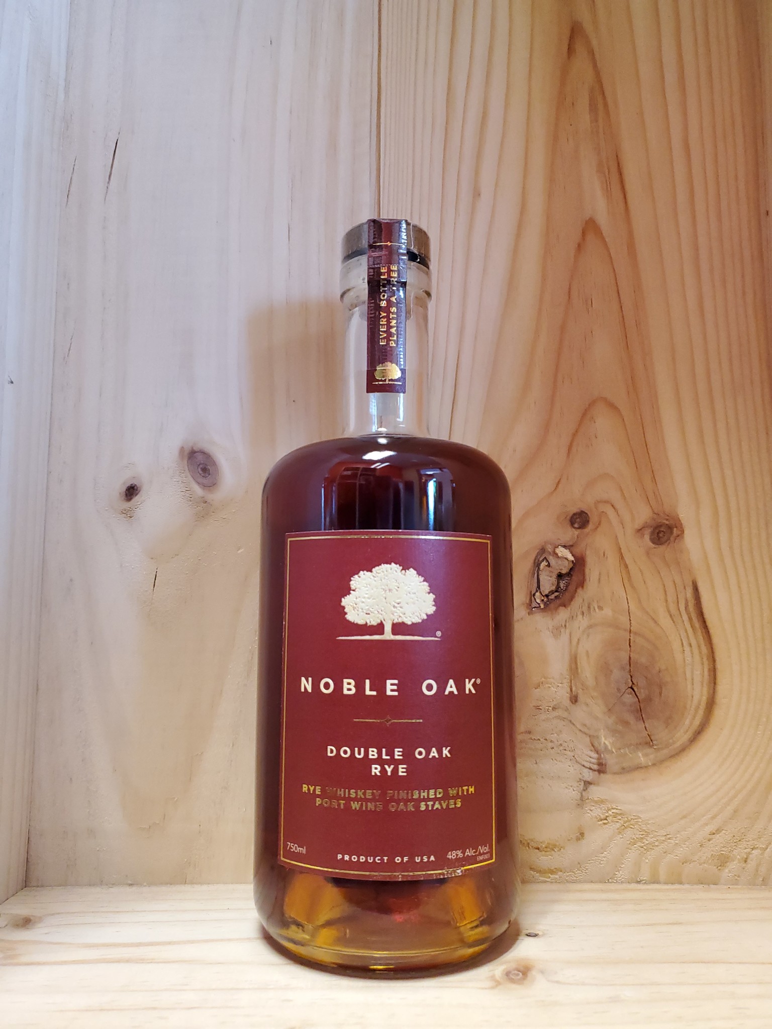 Noble Oak Double Oak Rye Whiskey - La Bodega Flagship