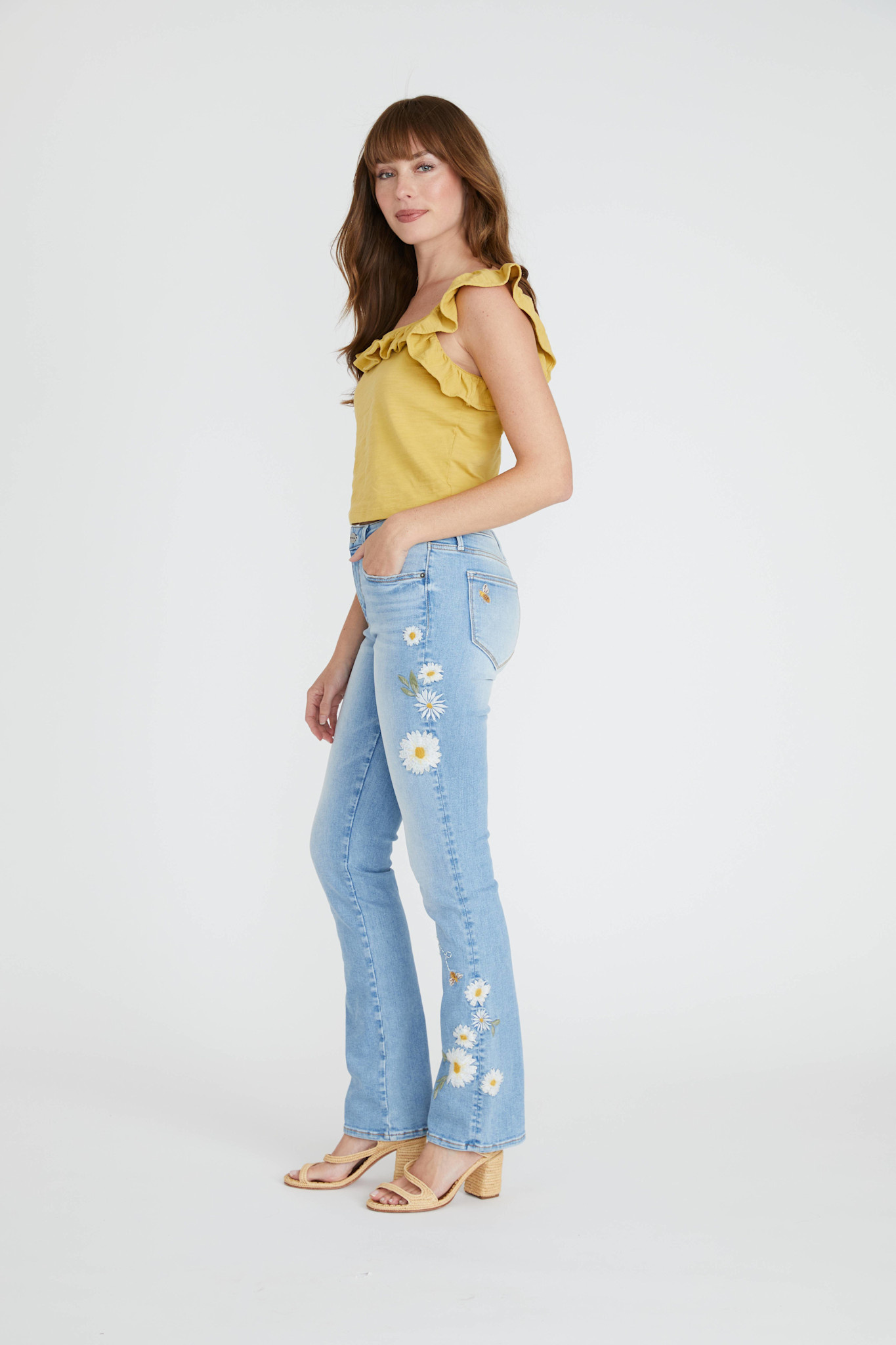 Driftwood Kelly Boot Cut Daisy Bee - Lovebird Boutique