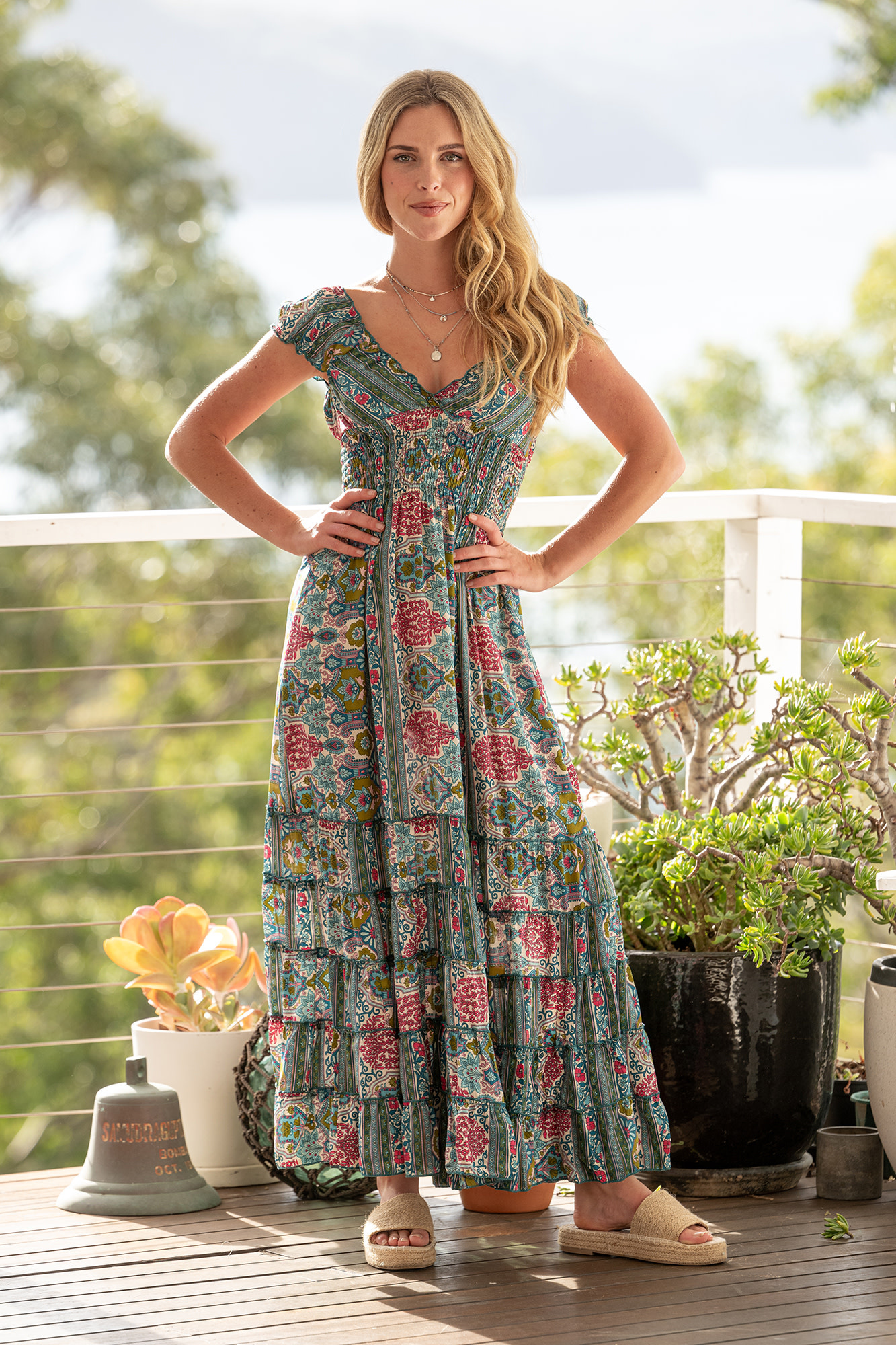 Cienna Ashanti Rosa Maxi Dress - Lovebird Boutique