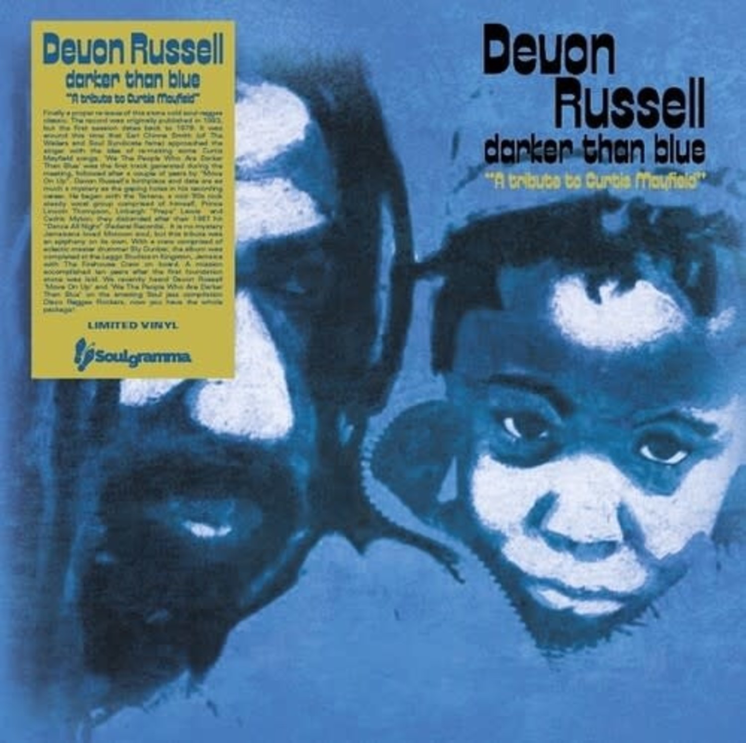 Russell, Devon - Darker than Blue, a tribute to Curtis Mayfield LP ...