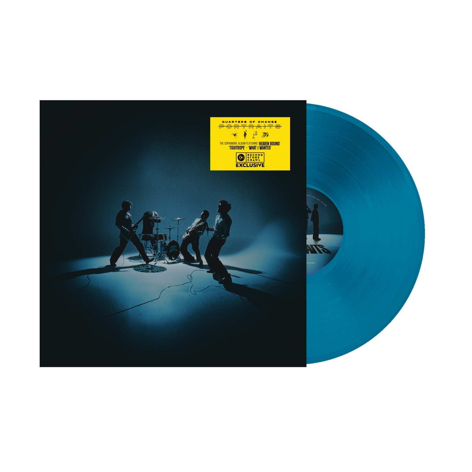 Quarters Of Change - Portraits LP (blue vinyl) - Wax Trax Records