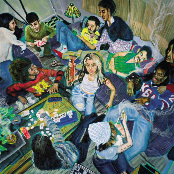 Angie - Spill Tab LP (clear green blue vinyl) - Wax Trax Records