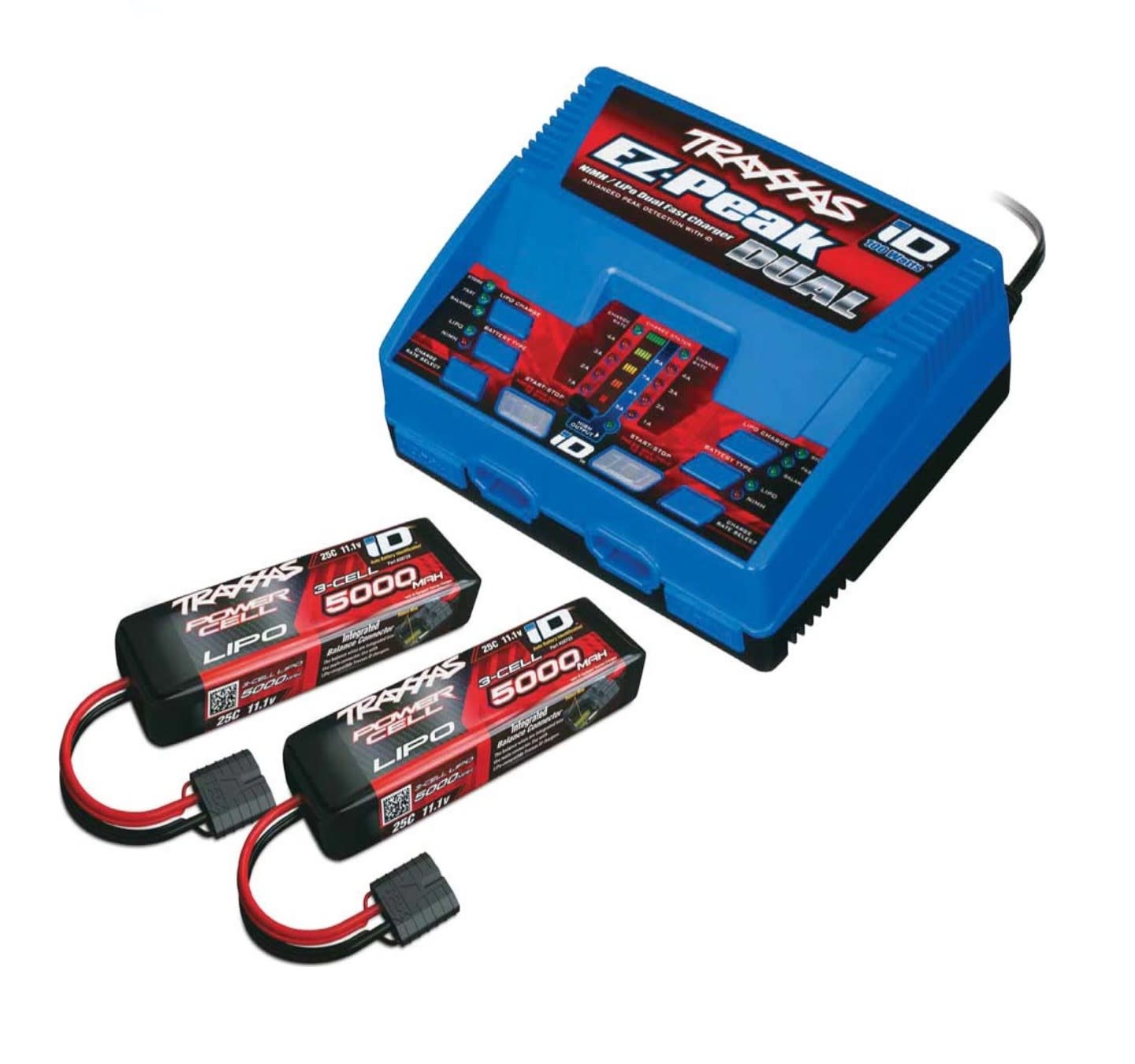 EZ-Peak 3S Completer Pack Dual w/ 2x 5000mAh 25C Batteries and Charger ...