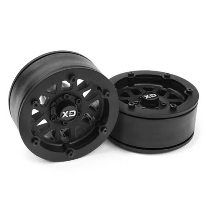 Vanquish RC 1.9 Incision Machete Bead-lock Wheels Black Plastic (2 ...