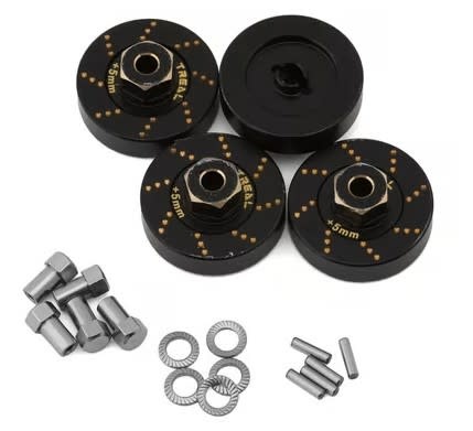 SCX24 Brass Extended Wheel Hex Hub (+5mm) (4) (12g) - Paris Junction ...