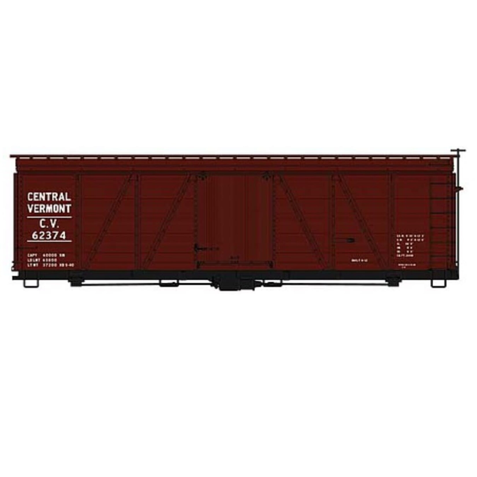 HO 36' Fowler Wood Boxcar Kit CV - Paris Junction Hobbies