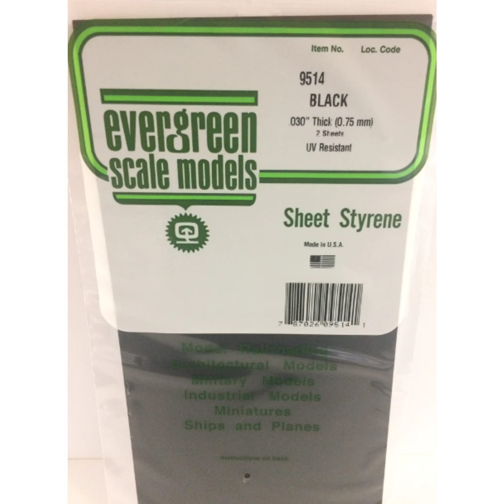 Styrene Plain Sheet - Paris Junction Hobbies