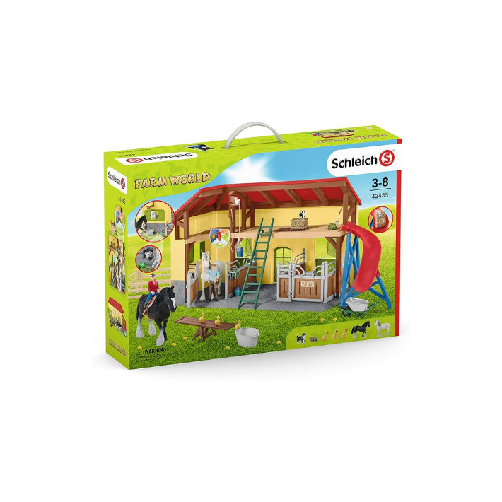 Schleich - Farm World - 42485 - Horse Stable - ToymastersMB.ca ...