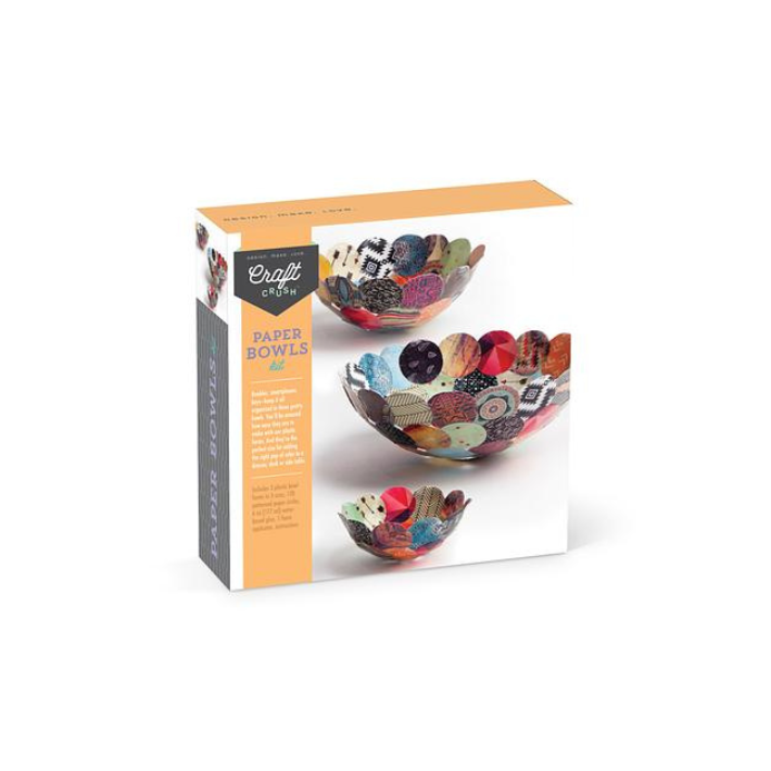 Craft Crush - Paper Bowls Kit - ToymastersMB.ca - Westmans Local Toy Store