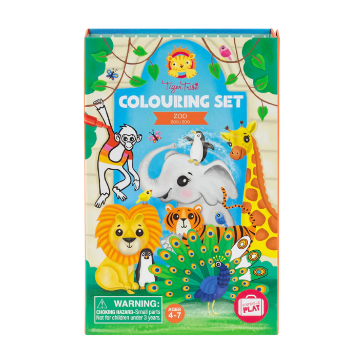 Tiger Tribe - Zoo Colouring Set - ToymastersMB.ca - Westmans Local Toy Store