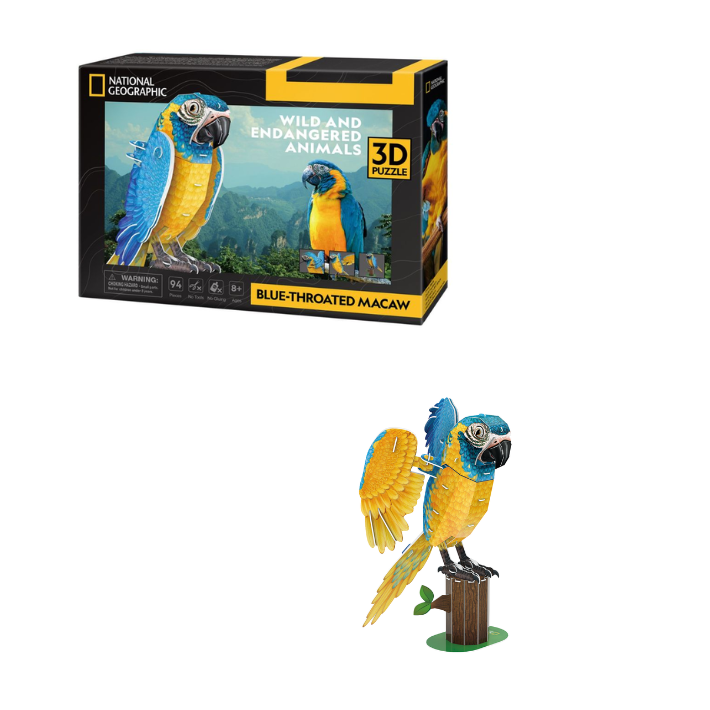 National Geographic - Blue Throated Macaws 3D Puzzle - ToymastersMB.ca ...