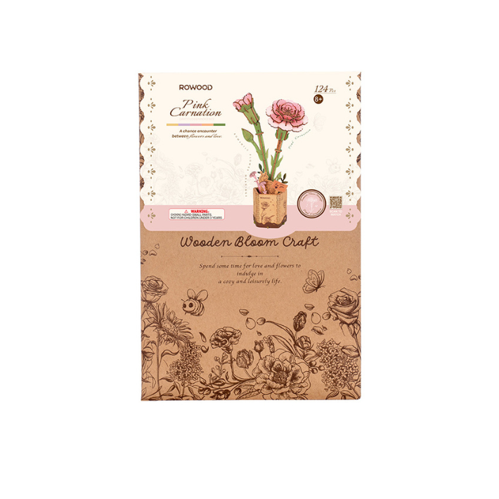 Rowood - Pink Carnation Wooden Flower - ToymastersMB.ca - Westmans ...