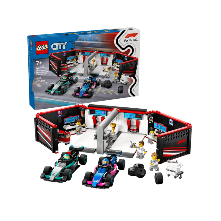 Lego - City - 60444 - F1® Garage & Mercedes-AMG & Alpine Cars ...
