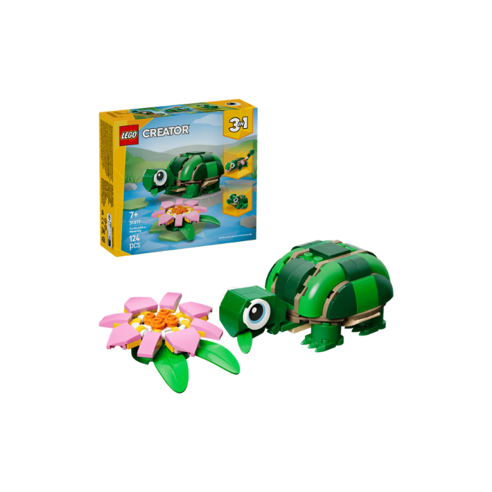 Lego - Creator 3in1 - 31377 - Turtle with a Water Lily Flower ...