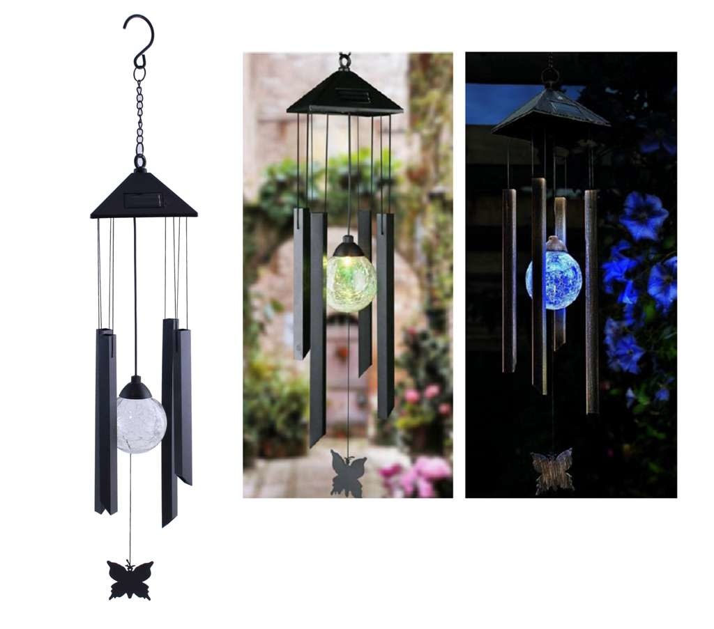 SOLAR TUNED CHIME/GLASS BALL - Klomps Home and Garden