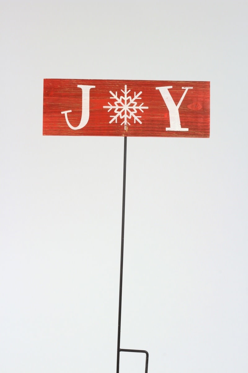 Second Nature Sign - Joy Large Red - Klomps Home and Garden