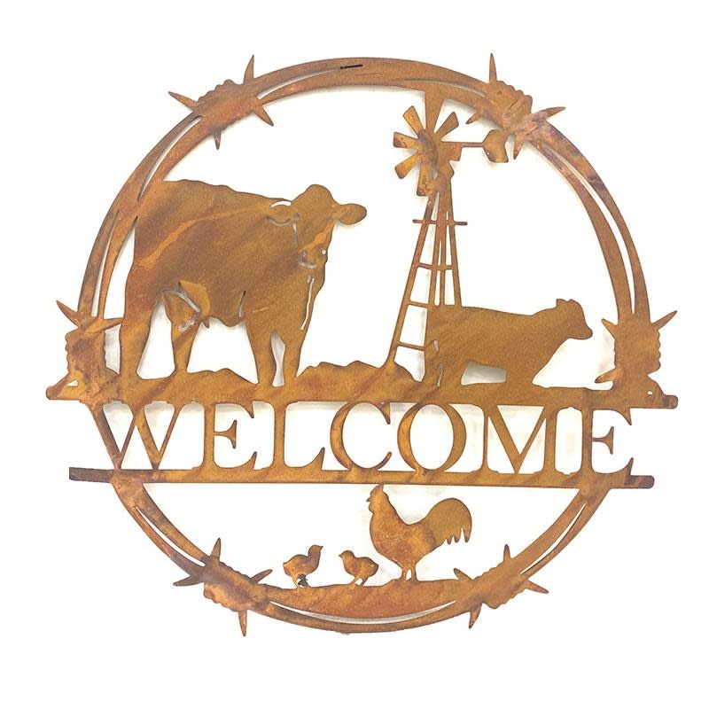 Farm welcome circle - Klomps Home and Garden
