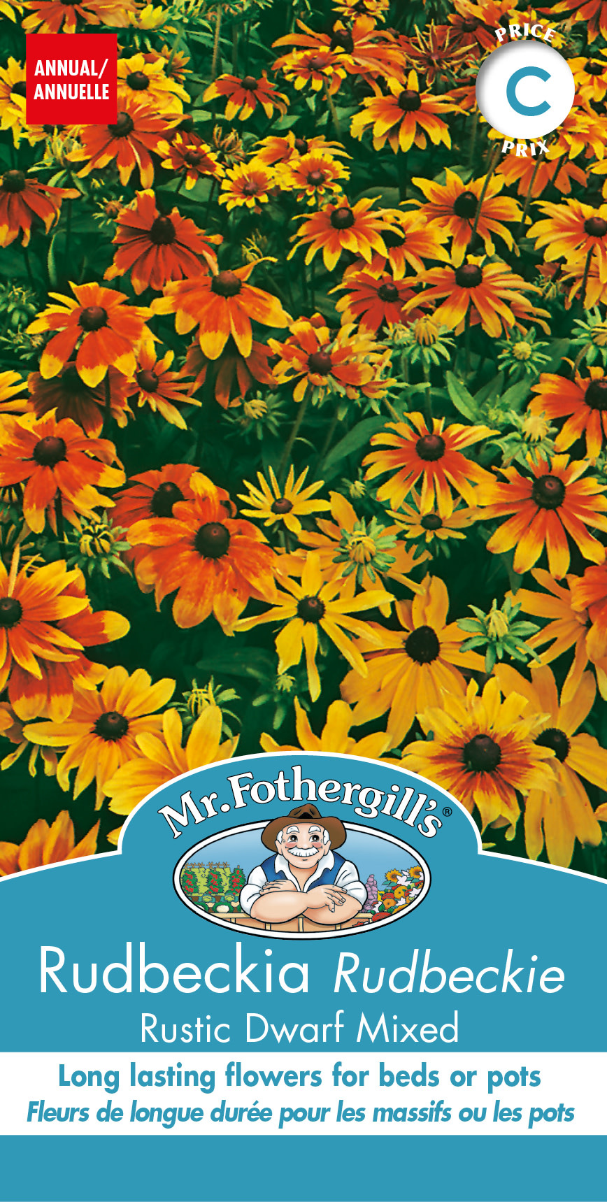 RUDBECKIA Rustic Dwarf Seeds - Klomps Home and Garden