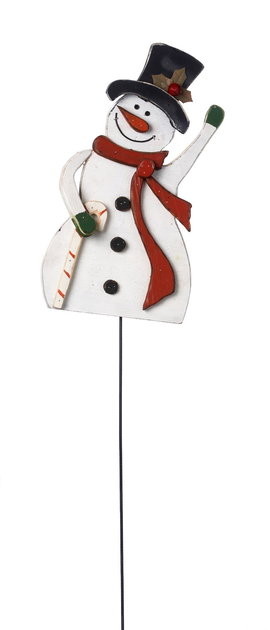 11" Snowman W/Pole - Klomps Home and Garden