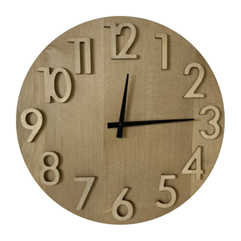 Raised Number Clock - Klomps Home and Garden