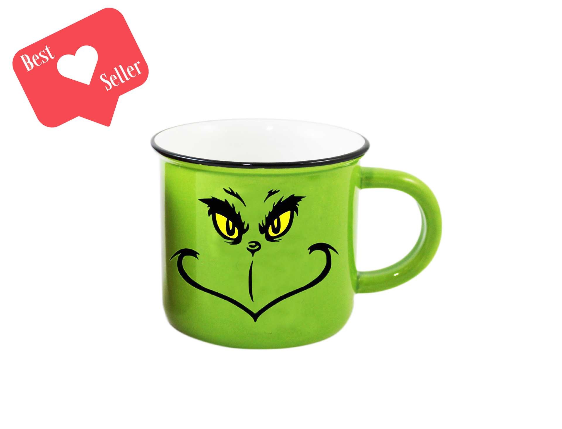Grinch Smile Ceramic 14oz Mug - Klomps Home and Garden