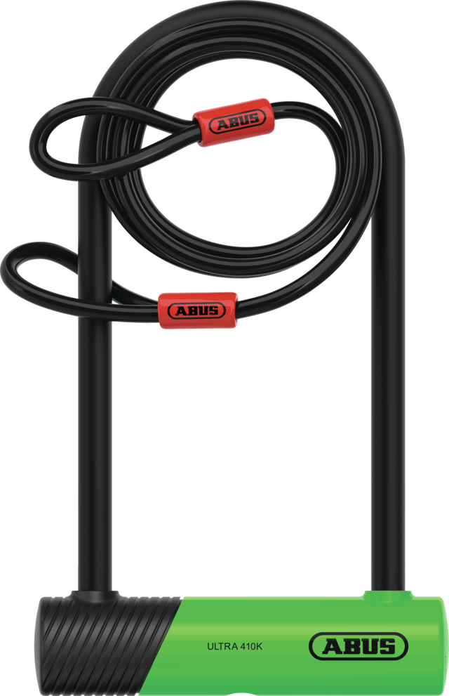 Abus 410K/170HB230 SH Ultra + Cobra U-Lock - Green - Firehouse Bicycles