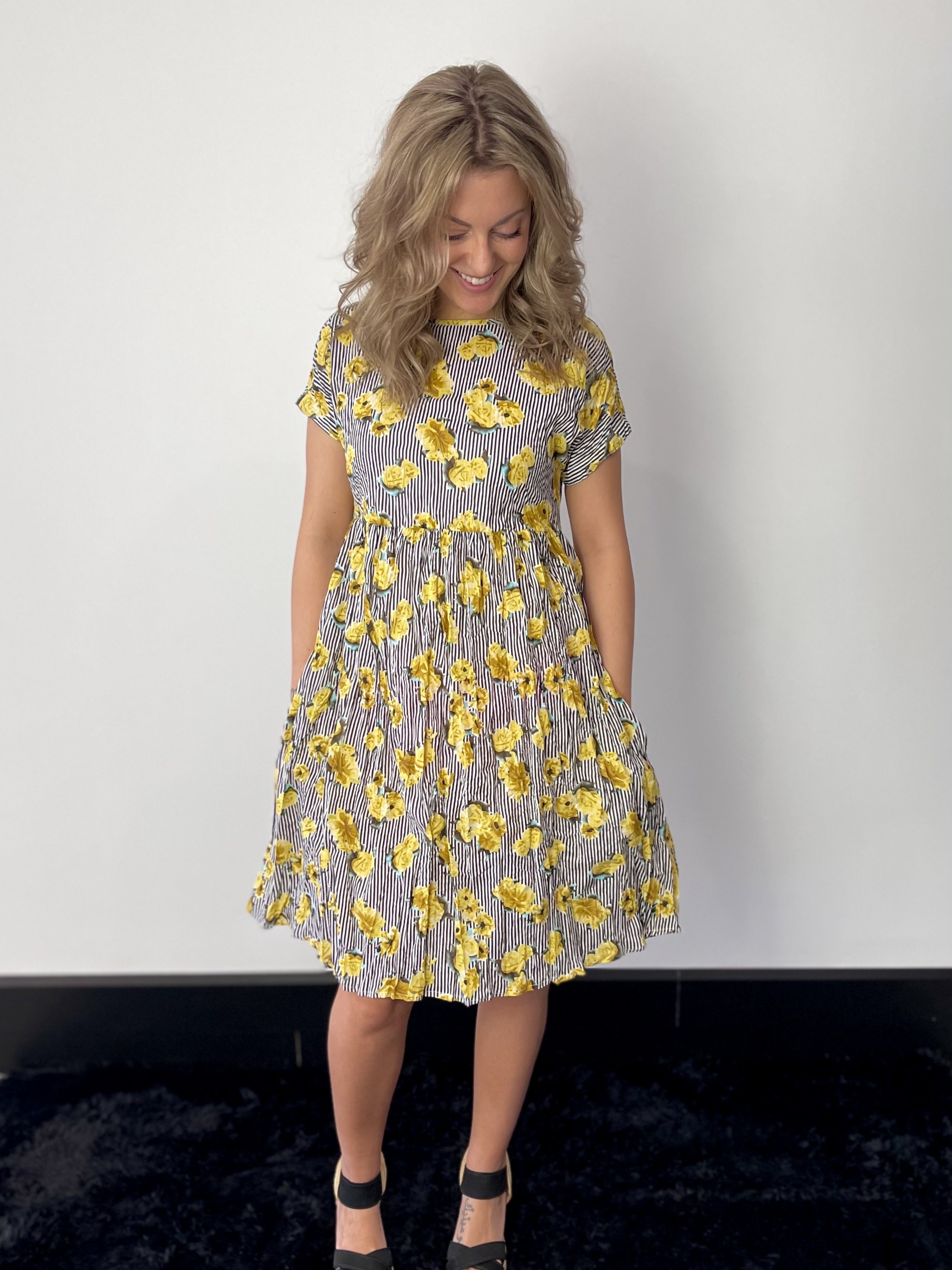 Robe à Rayures et Fleurs Dress Addict Jean - Boutique Fashionista et ...