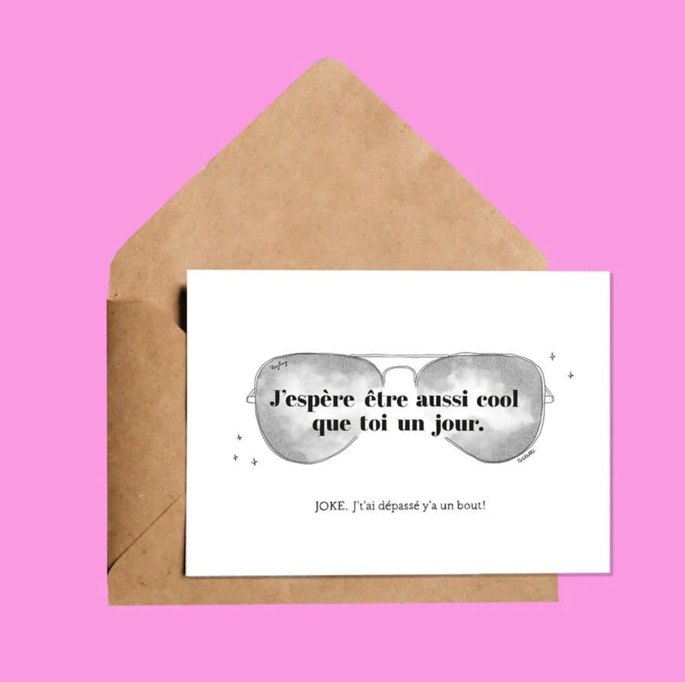 Carte aussi Cool que toi Oui Manon - Boutique Fashionista et Douceur de ...