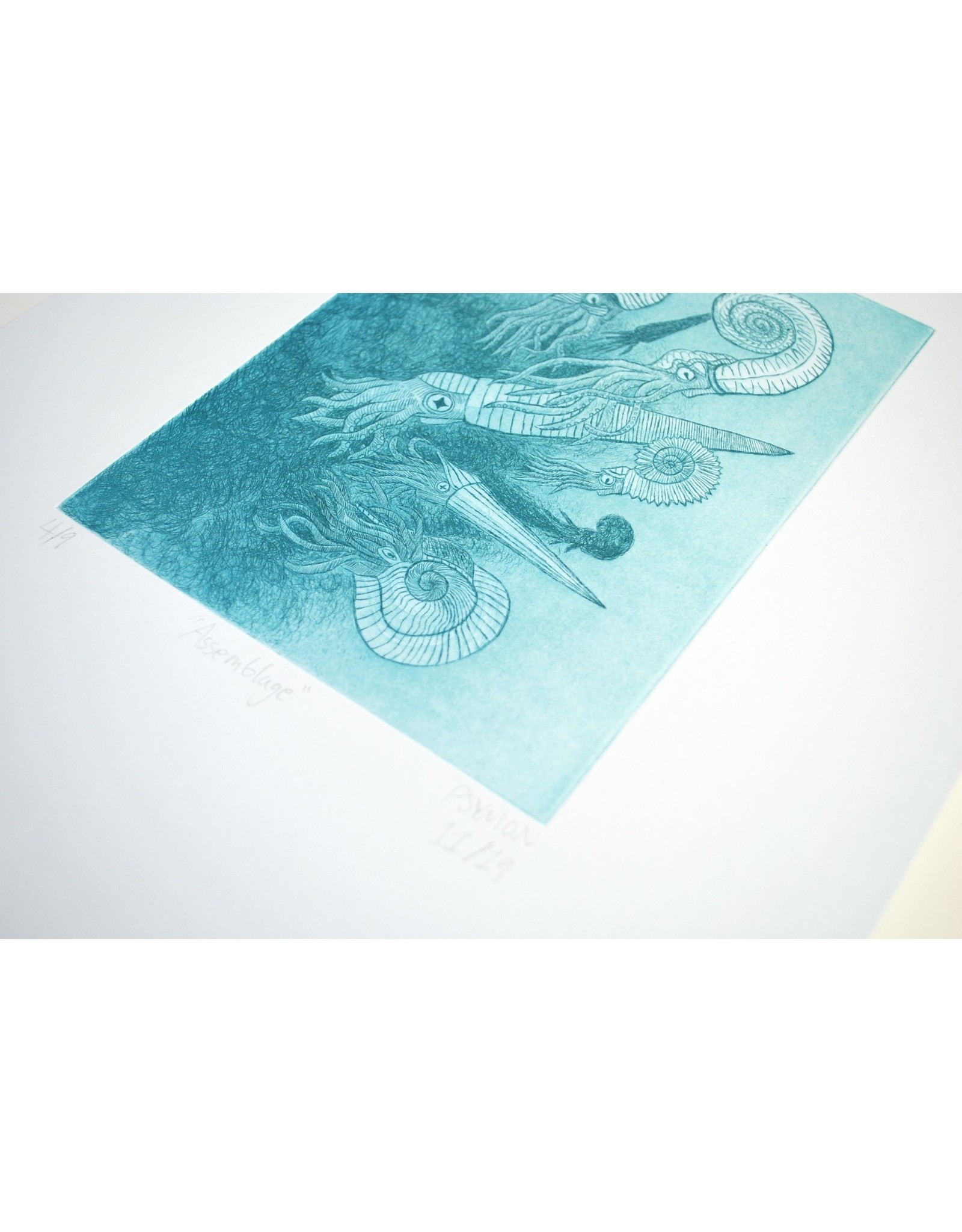 “Assemblage” etching by Simon Knuth - Columbia College Chicago