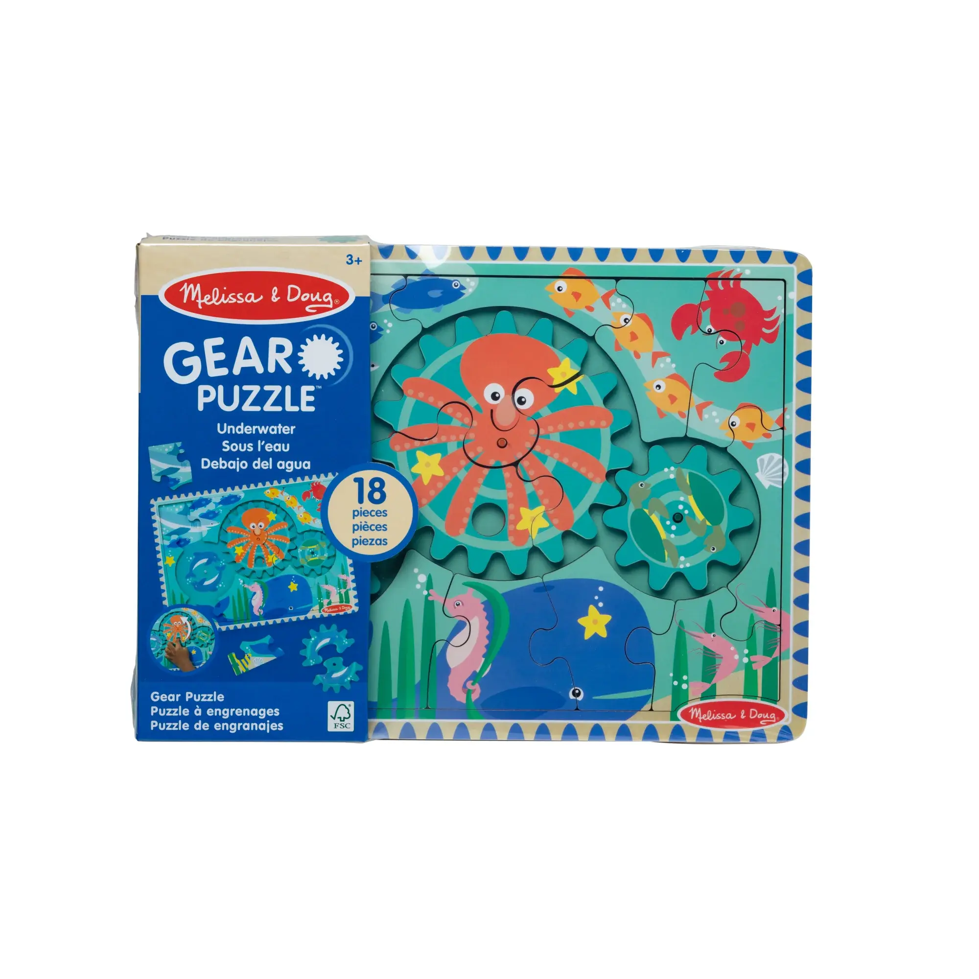 Underwater, 18-Piece Gear Jigsaw Puzzle (Wooden) - Labyrinth Games ...