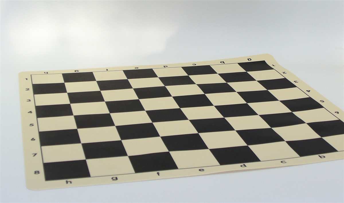 Chess Board 20" Black/Ivory Silicone - Labyrinth Games & Puzzles