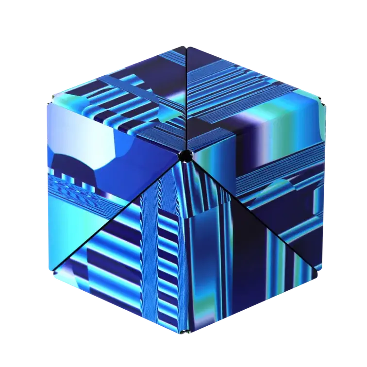Shashibo Cube Art Worx Blue Crystal - Labyrinth Games & Puzzles