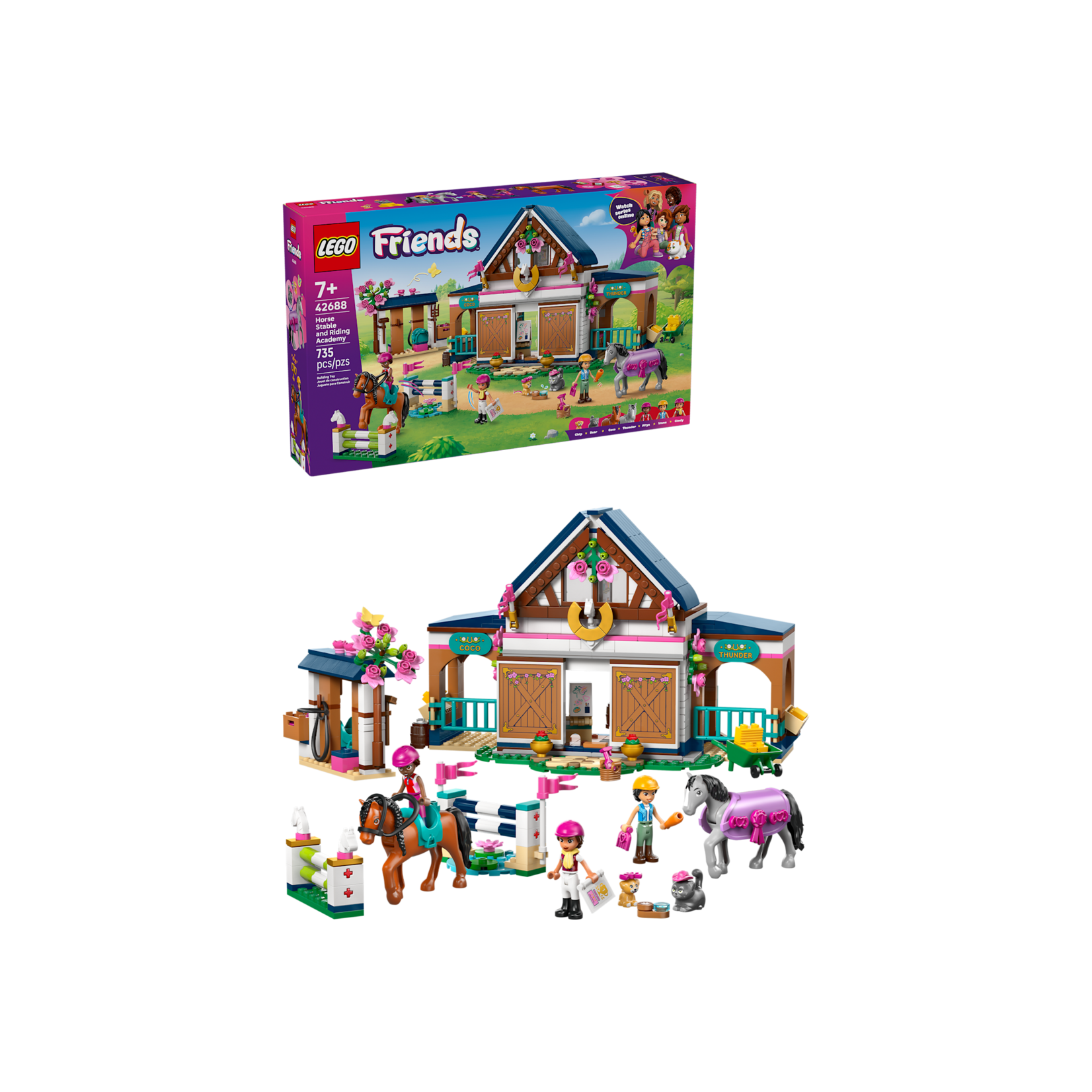 LEGO® Friends Horse Stable and Riding Academy Toy Set 42688 - Labyrinth ...