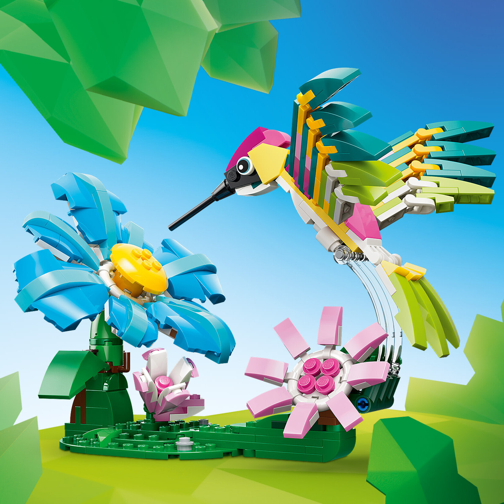 LEGO® Creator 3 in1 Wild Animals: Colorful Hummingbird Decor 31384 ...