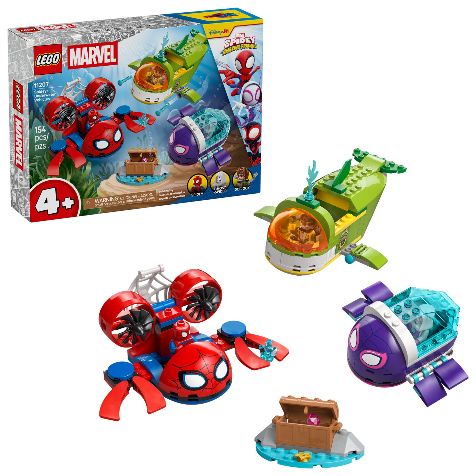 LEGO LEGO® Marvel Spidey Underwater Vehicles 11207 - Labyrinth Games ...