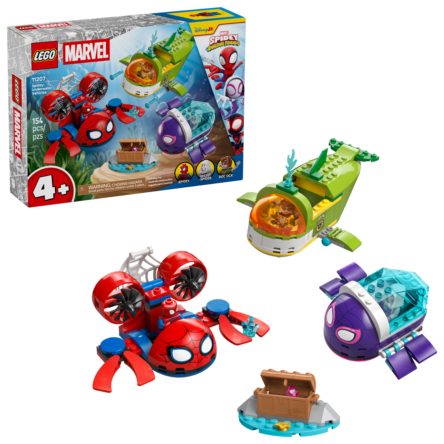 LEGO LEGO® Marvel Spidey Underwater Vehicles 11207 - Labyrinth Games ...