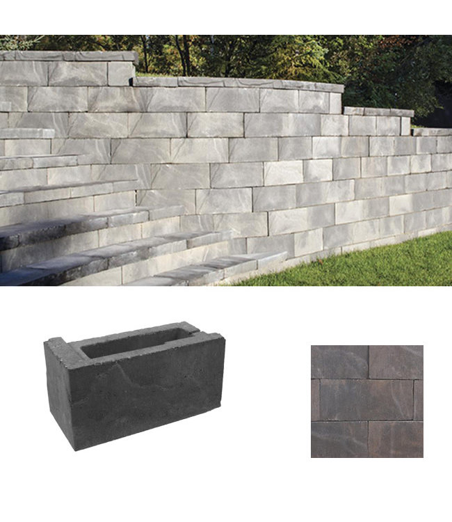 Belgard AB Aztec 16" Corner 6˚ (16 x 8 x 8 - LxDxH) - Livingstone Outdoor