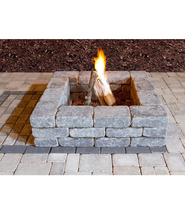 Barkman Smooth Quarry Stone Fire Pit Kit (12 x 28 x 28 - Inside ...