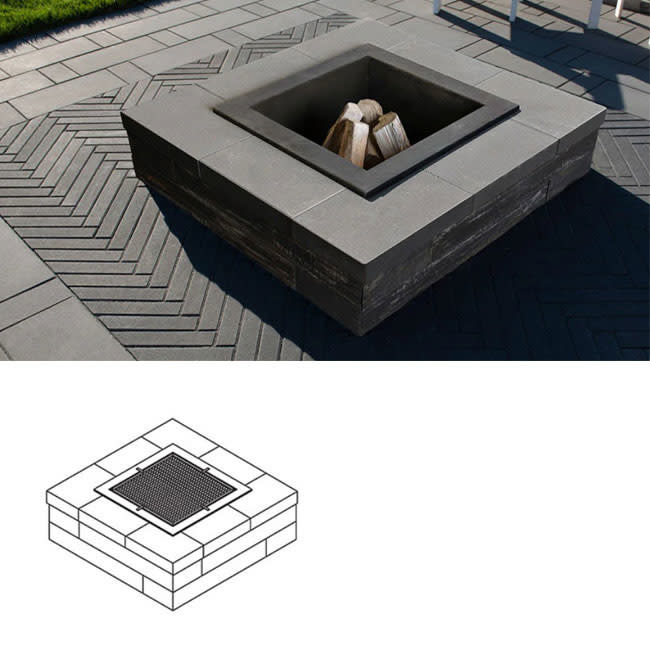 Barkman Architextures Wall Fire Pit Kit - Livingstone Outdoor