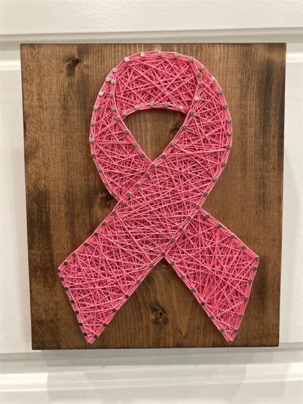 Pink Ribbon String art - Livingstone Outdoor