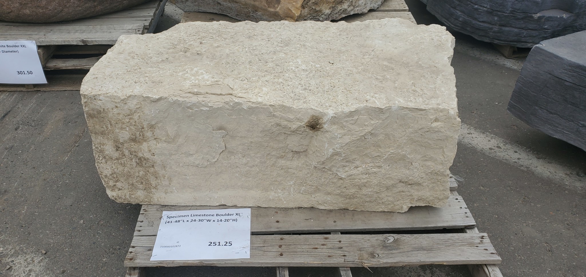 Specimen Limestone Boulder - Livingstone Outdoor