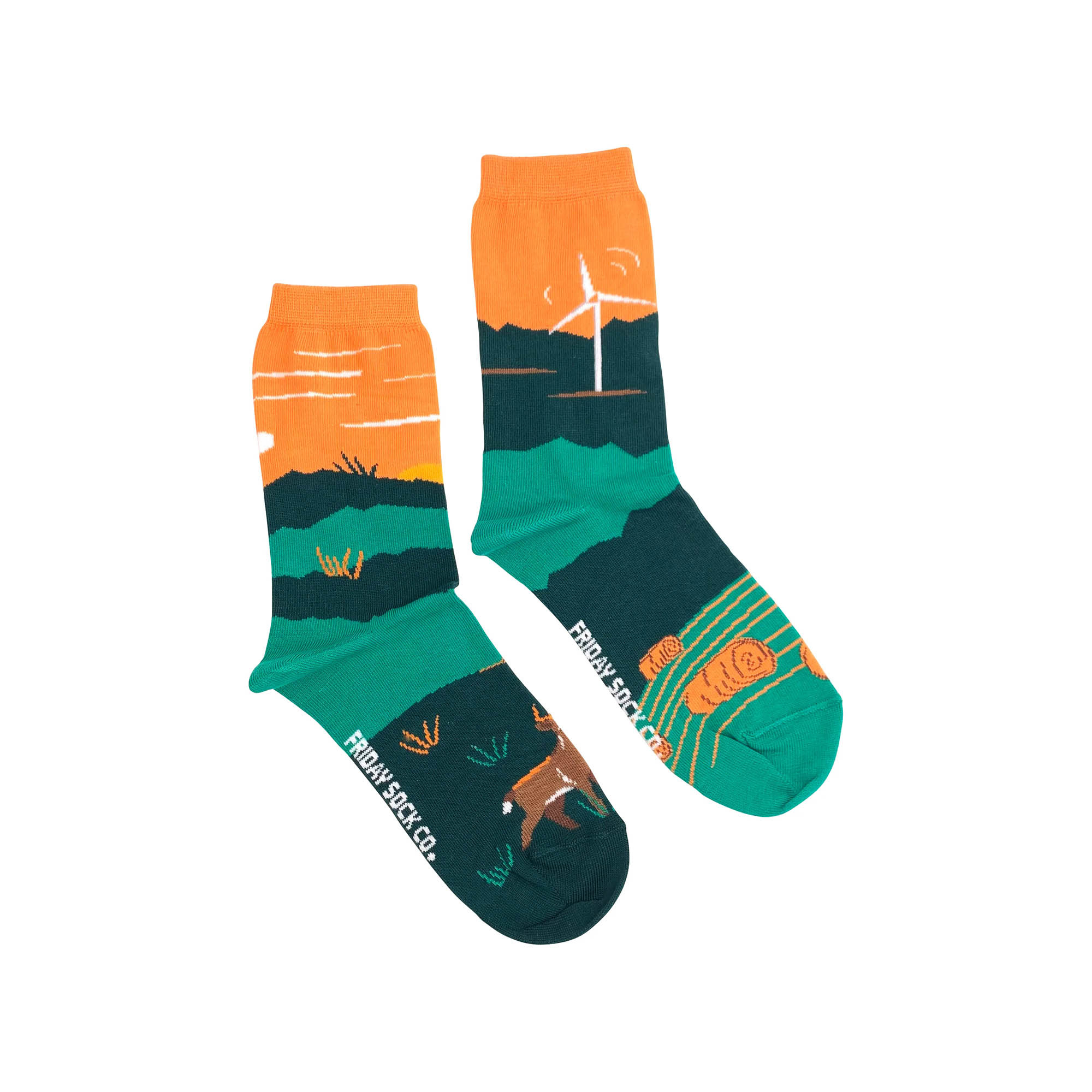 Women's Foothills Canadian Landscape Socks - Livingstone Outdoor